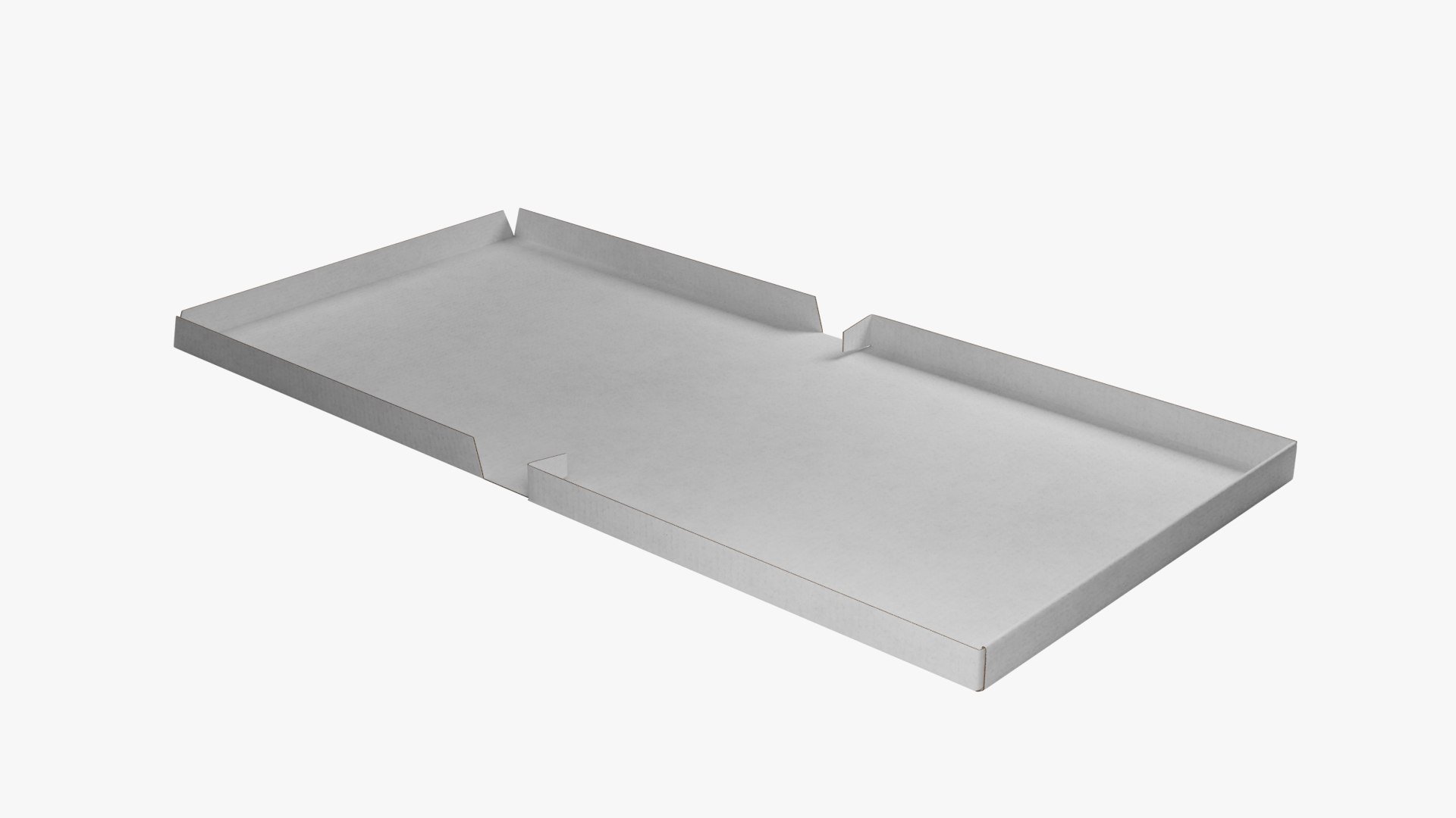 12-inch White Paper Full Open Pizza Box 3D Model - TurboSquid 2278109