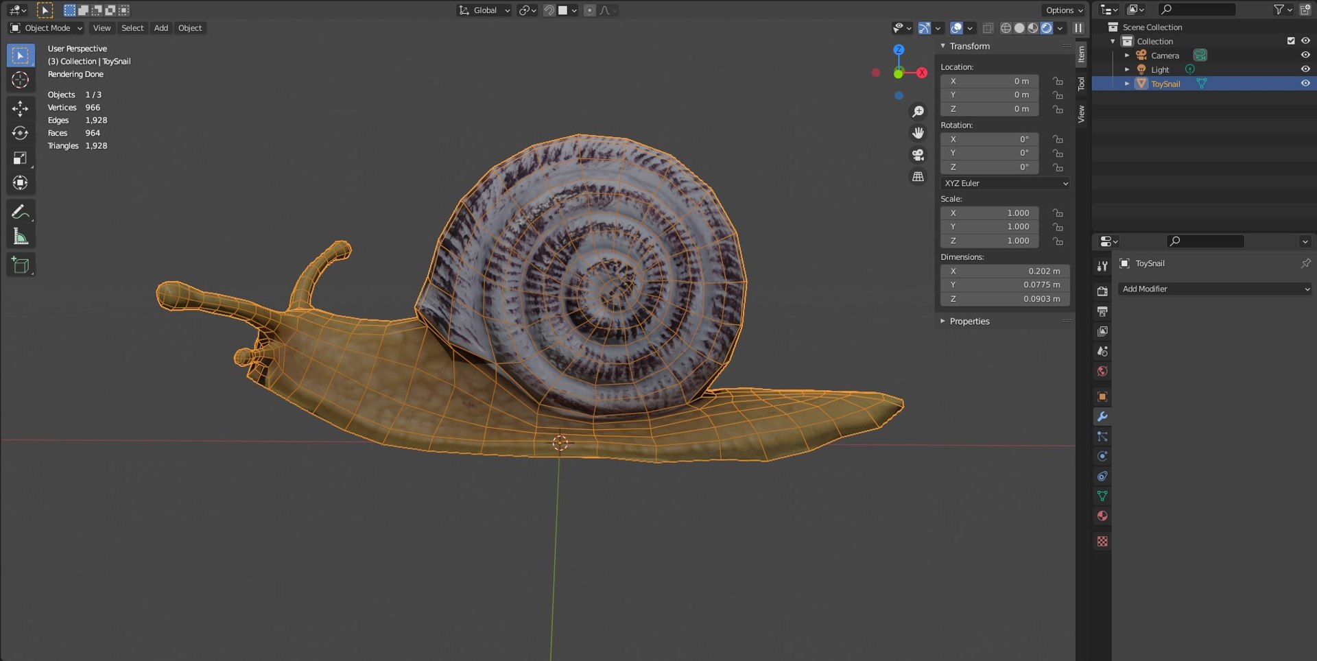 3D toy snail model - TurboSquid 1711573