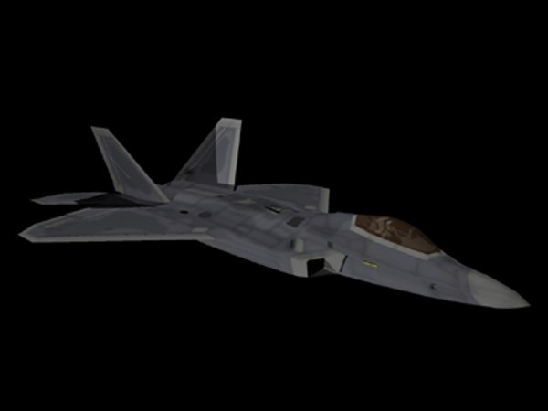 f-22 polygons fighter 3ds