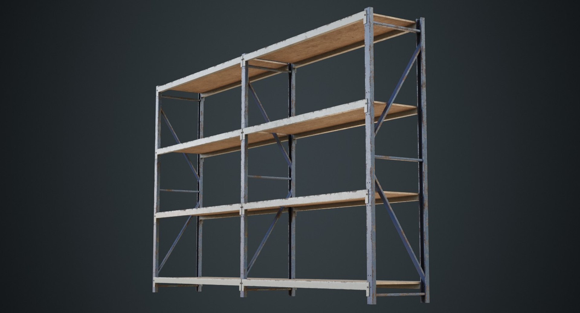Steel Shelf 1b 3D Model - TurboSquid 1408202
