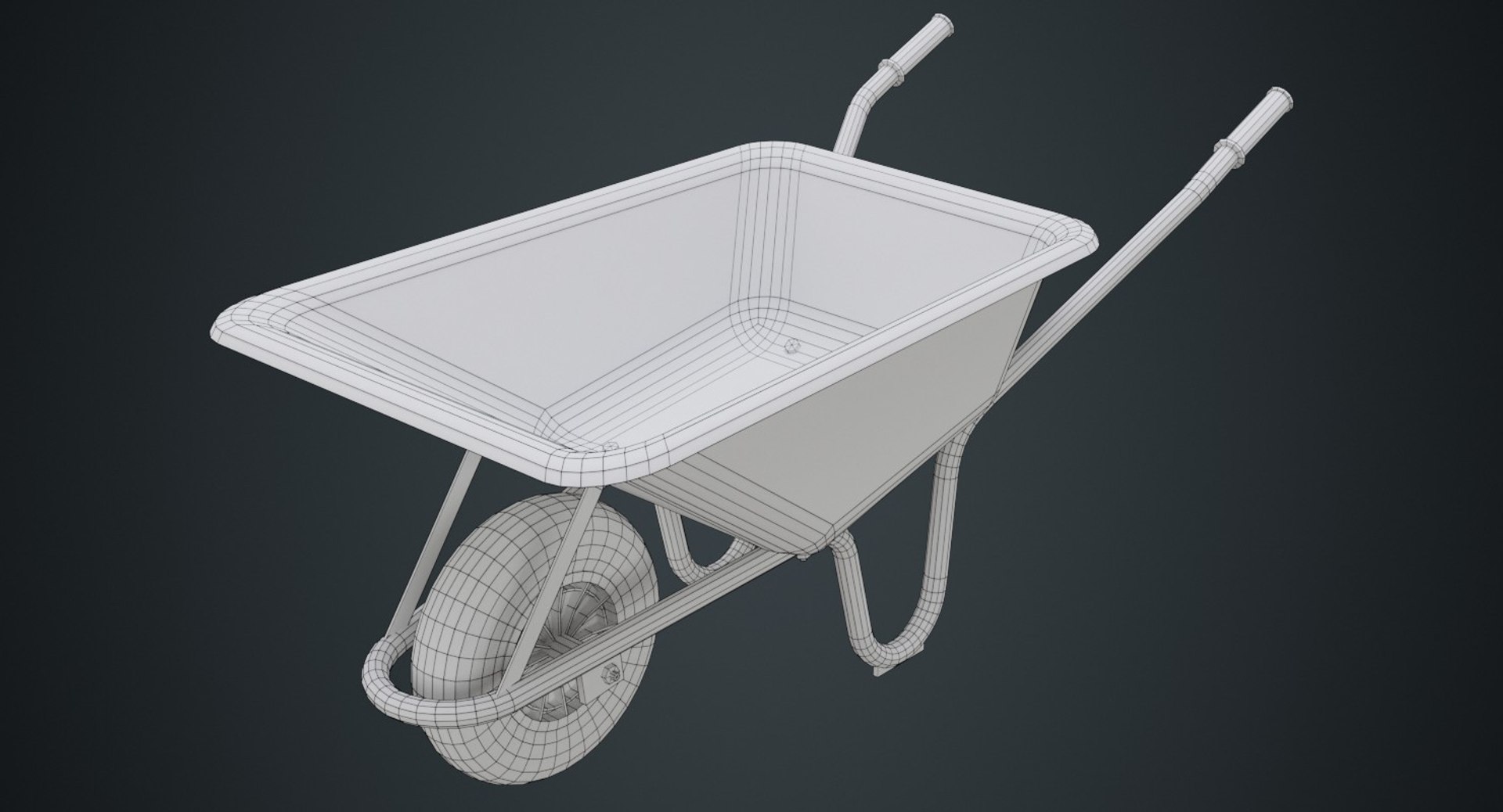 3D Wheelbarrow 1c Model - TurboSquid 1320619