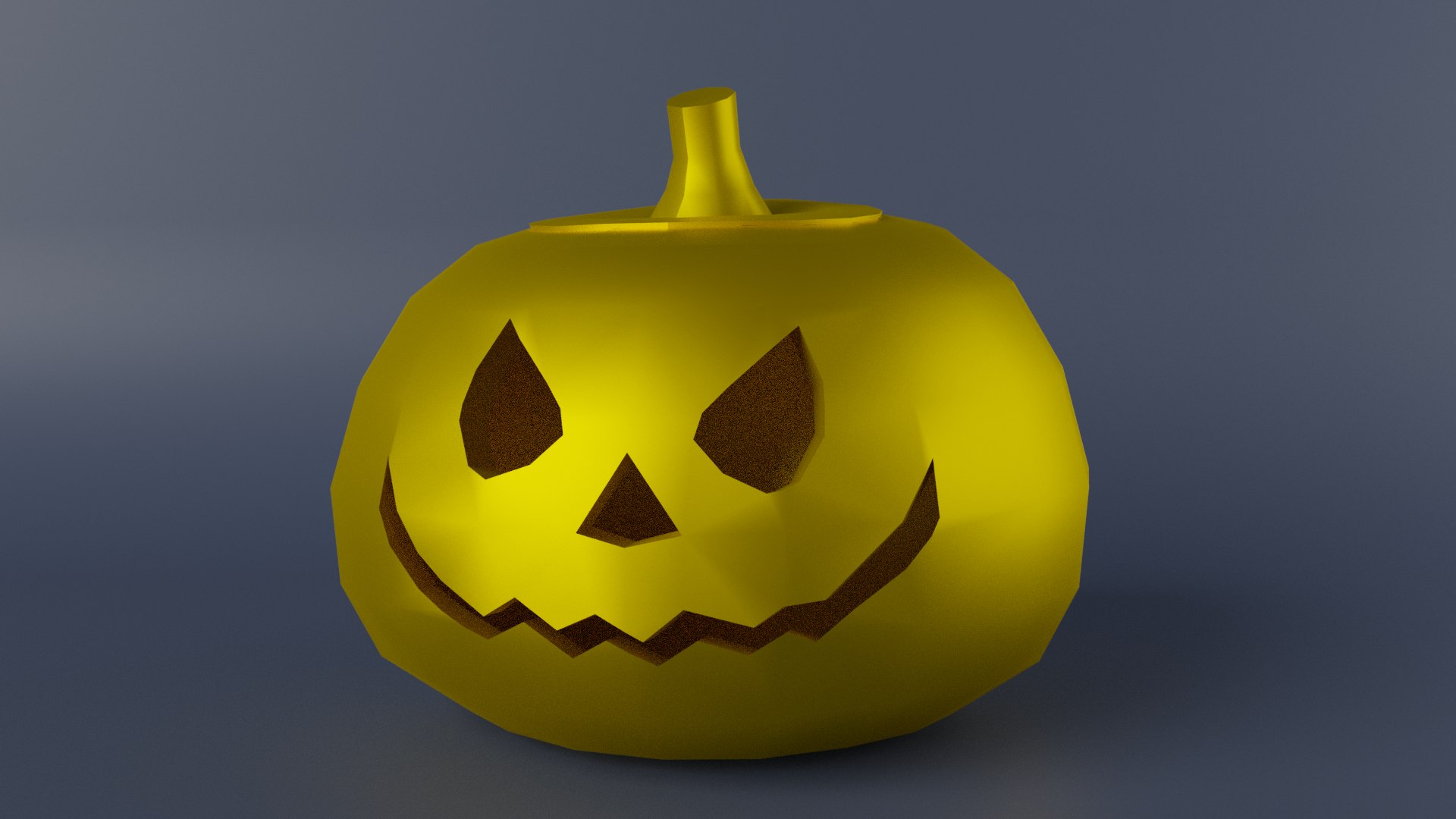 3D Model Gold Halloween Pumpkin - TurboSquid 1978009