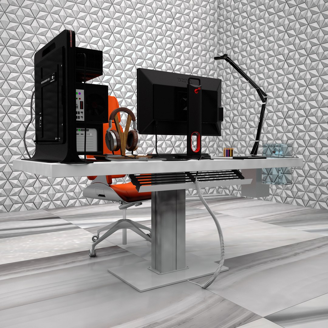 Benq Xl20t Monitor 3d Model