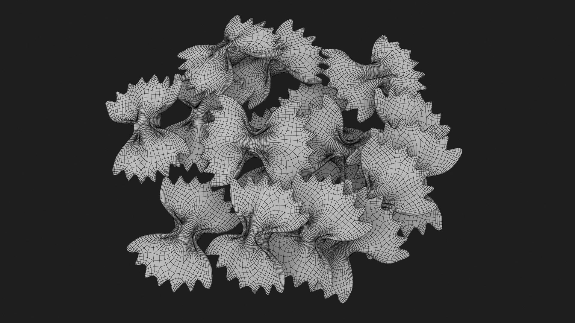 3D Raw Pasta Pile Collection Model - TurboSquid 2391833