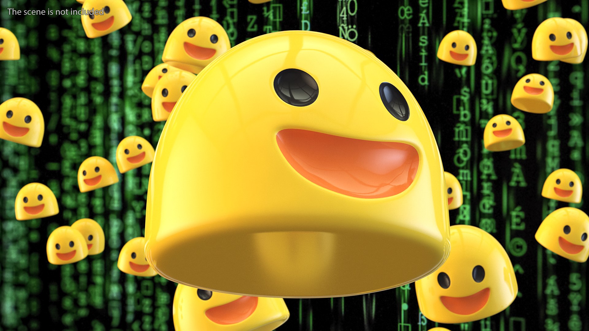 3D Happy Face Android Emoji Model - TurboSquid 1823748