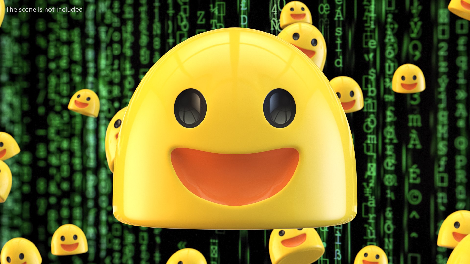 3D Happy Face Android Emoji Model - TurboSquid 1823748