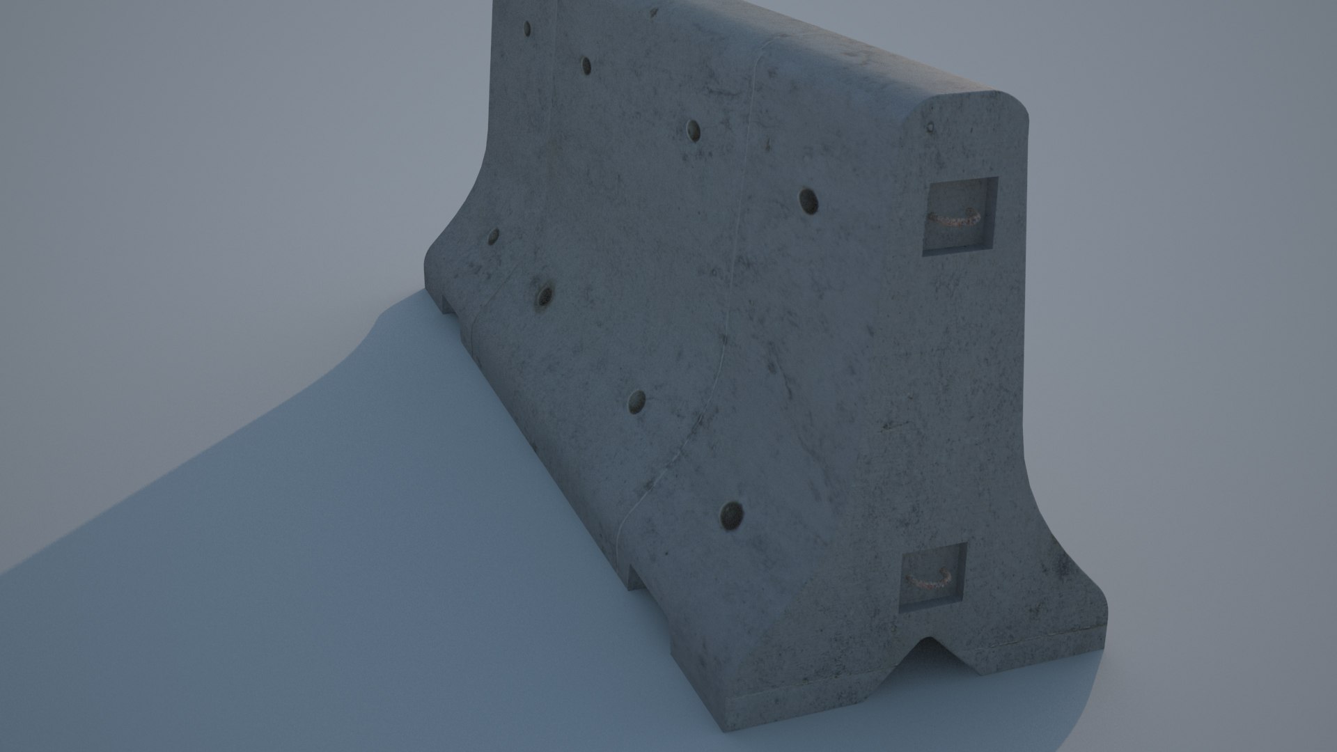 Road Barrier 3d Model