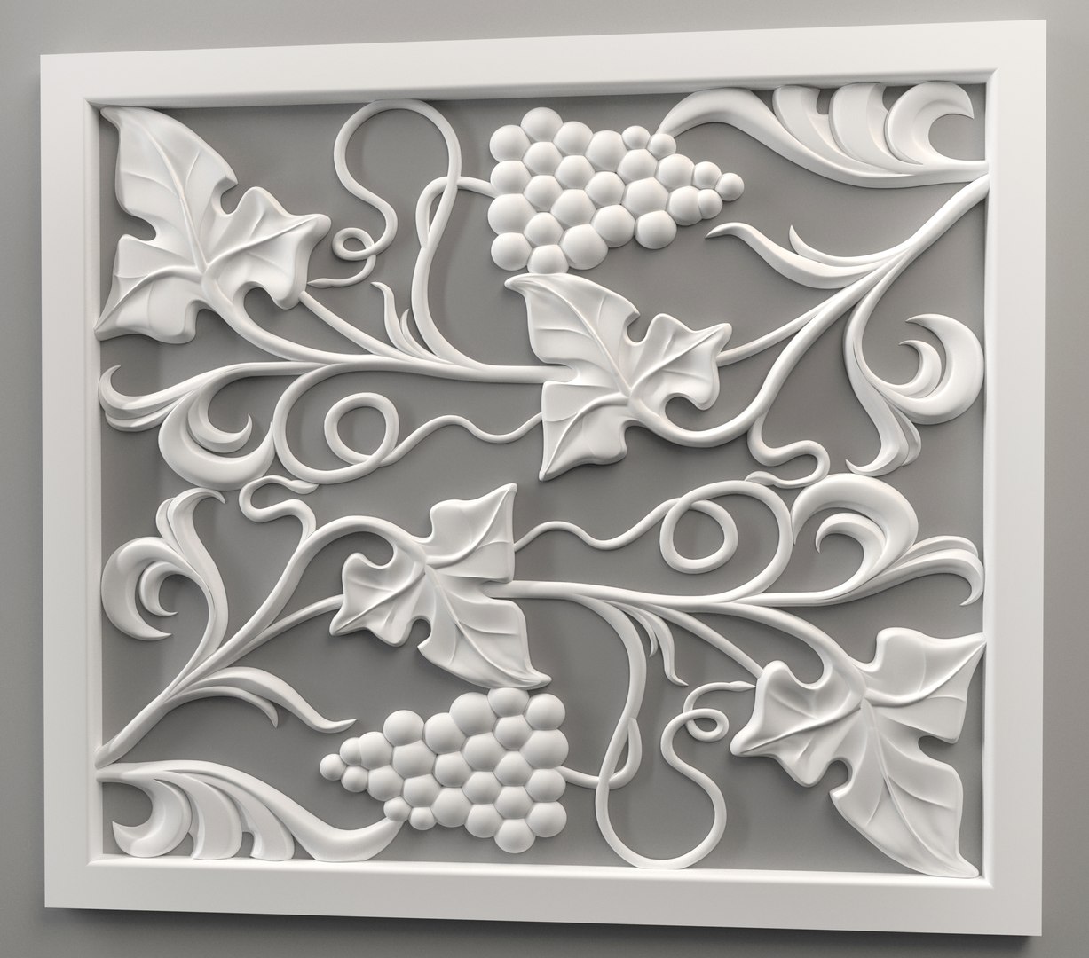 GRAPES WITH LEAVES FOR CNC MILLING MACHINE 3D Model - TurboSquid 2254936