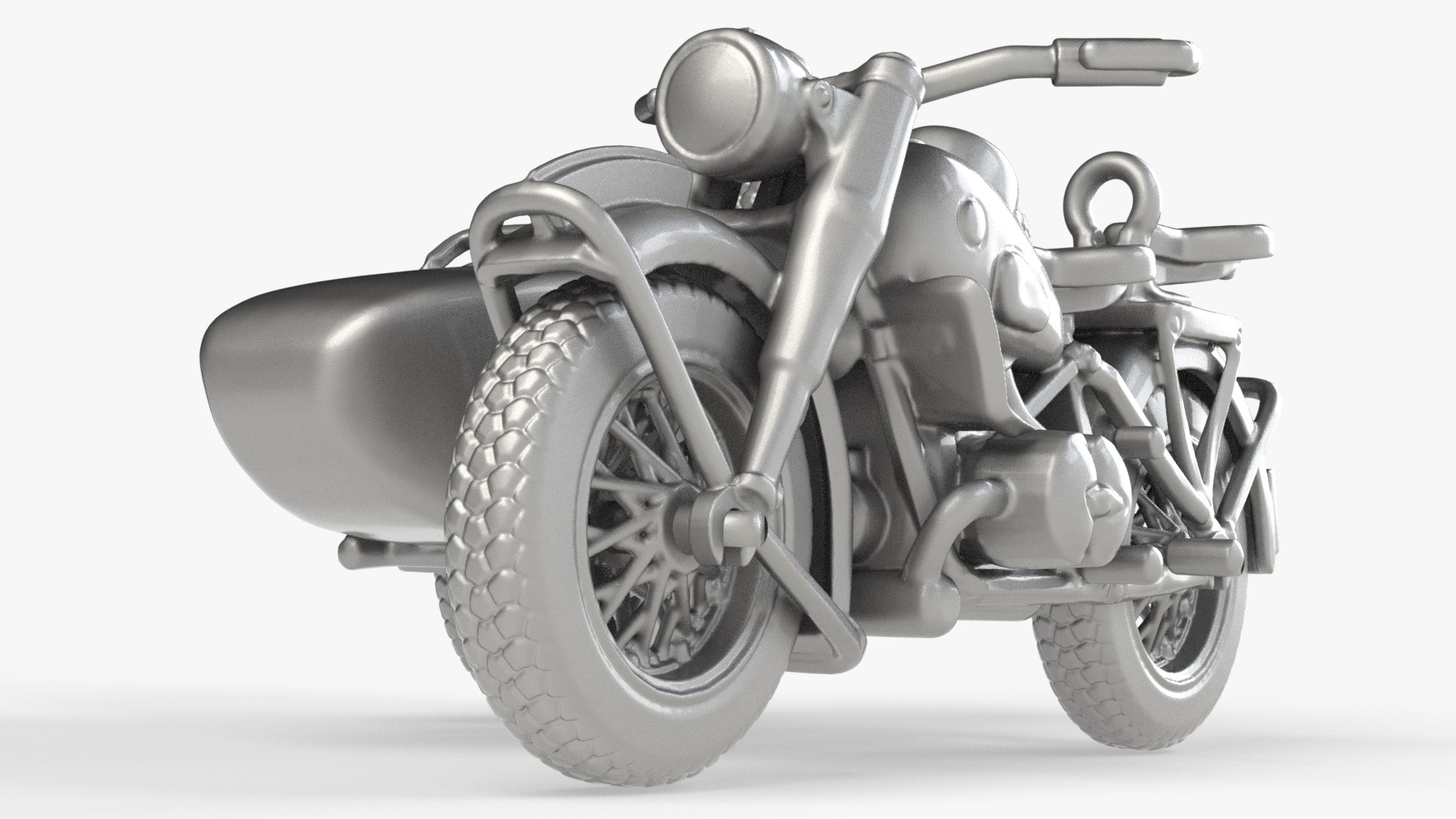 3D Motorcycle With Semitraler Model - TurboSquid 1954161
