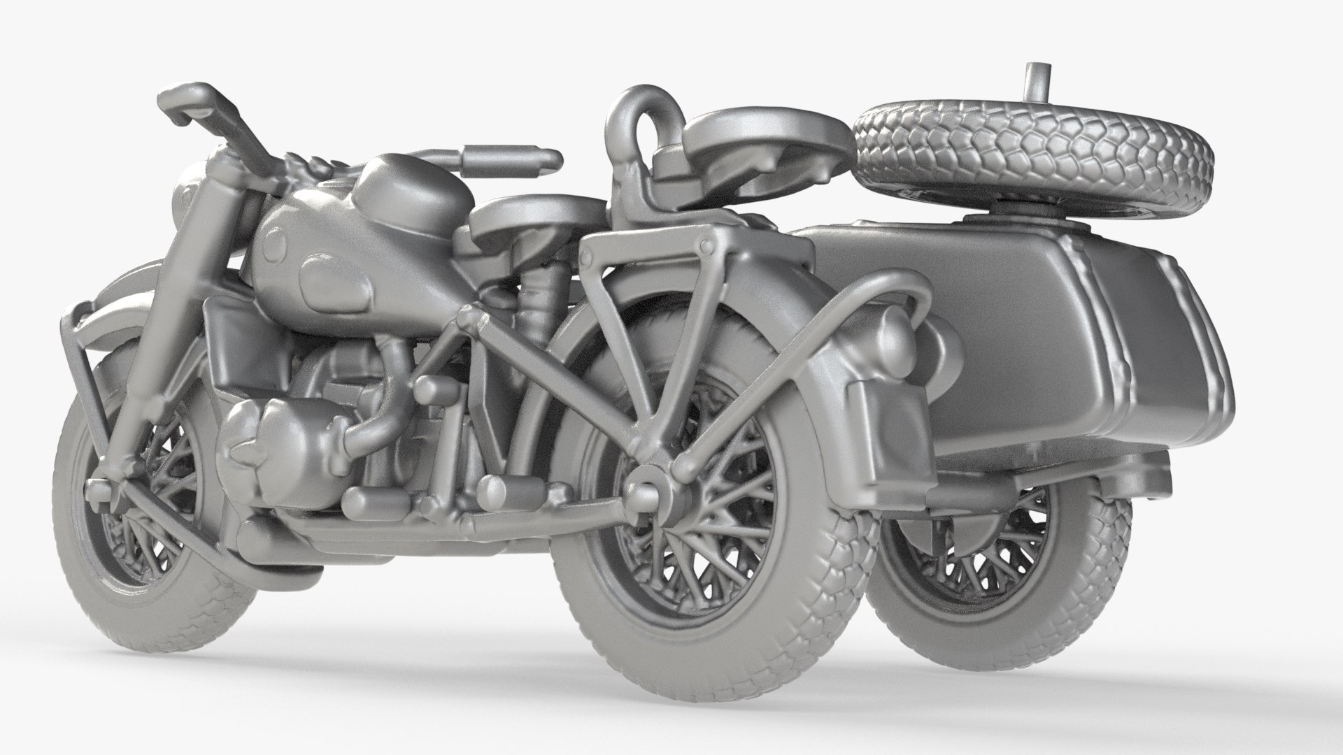 3D Motorcycle With Semitraler Model - TurboSquid 1954161