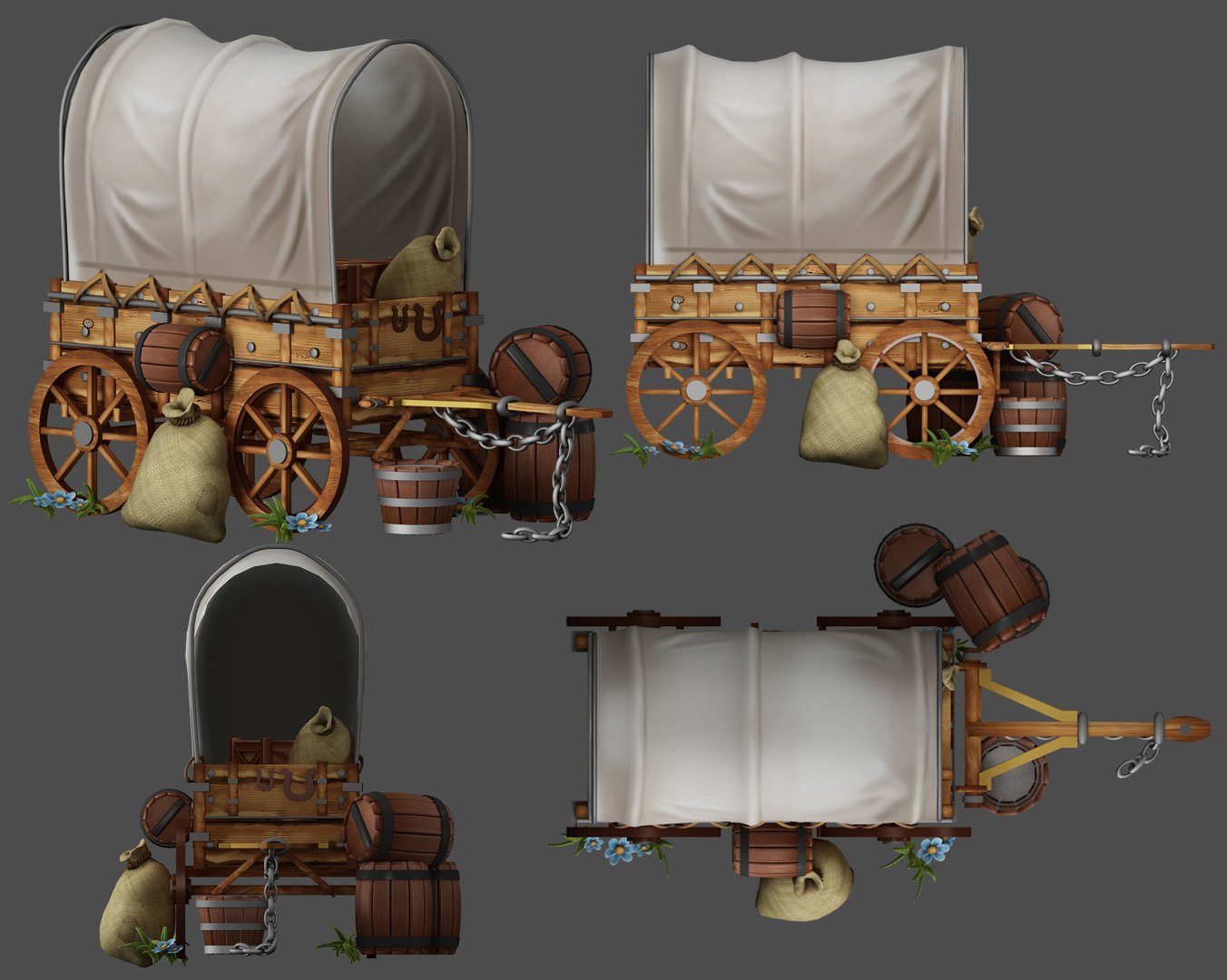 Wagon 3D Model - TurboSquid 1461580