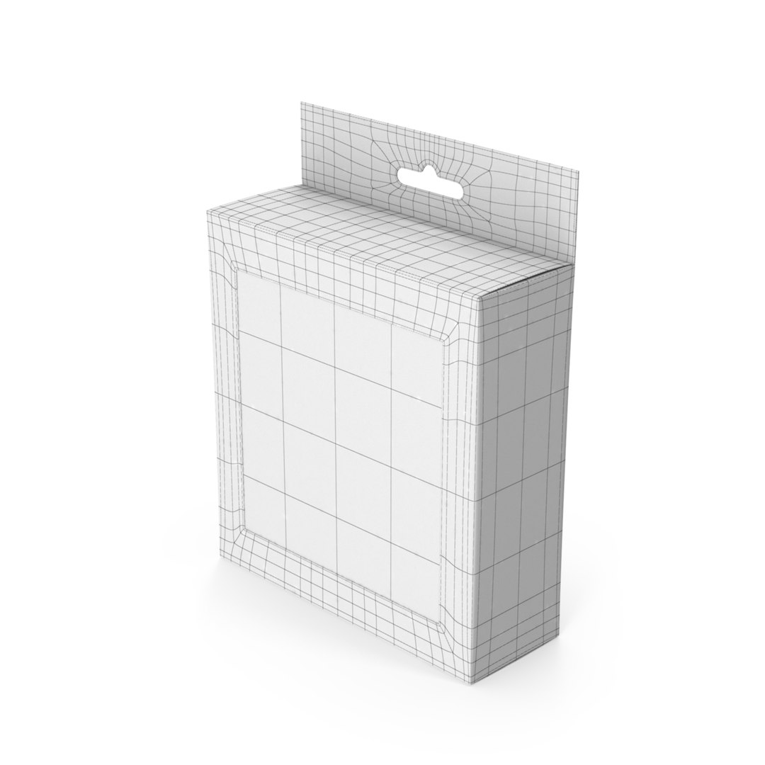 3D Hanger Box Packaging With Window - TurboSquid 2347673