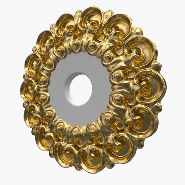 Ceiling Sockets Gypsum Plaster DR13 3D - TurboSquid 2013108