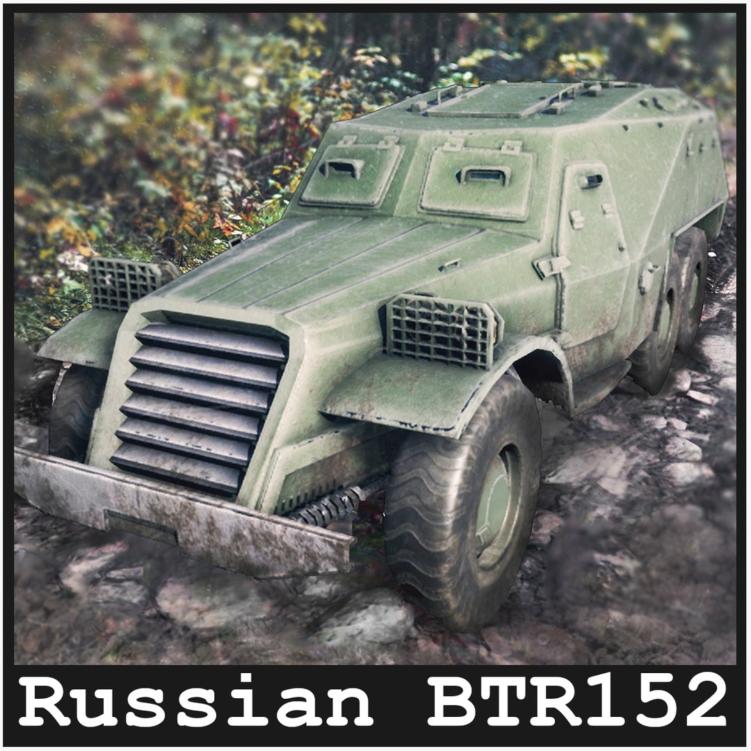 Functional BTR152 Battle Truck 6 Versions 3D Model - TurboSquid 1984333