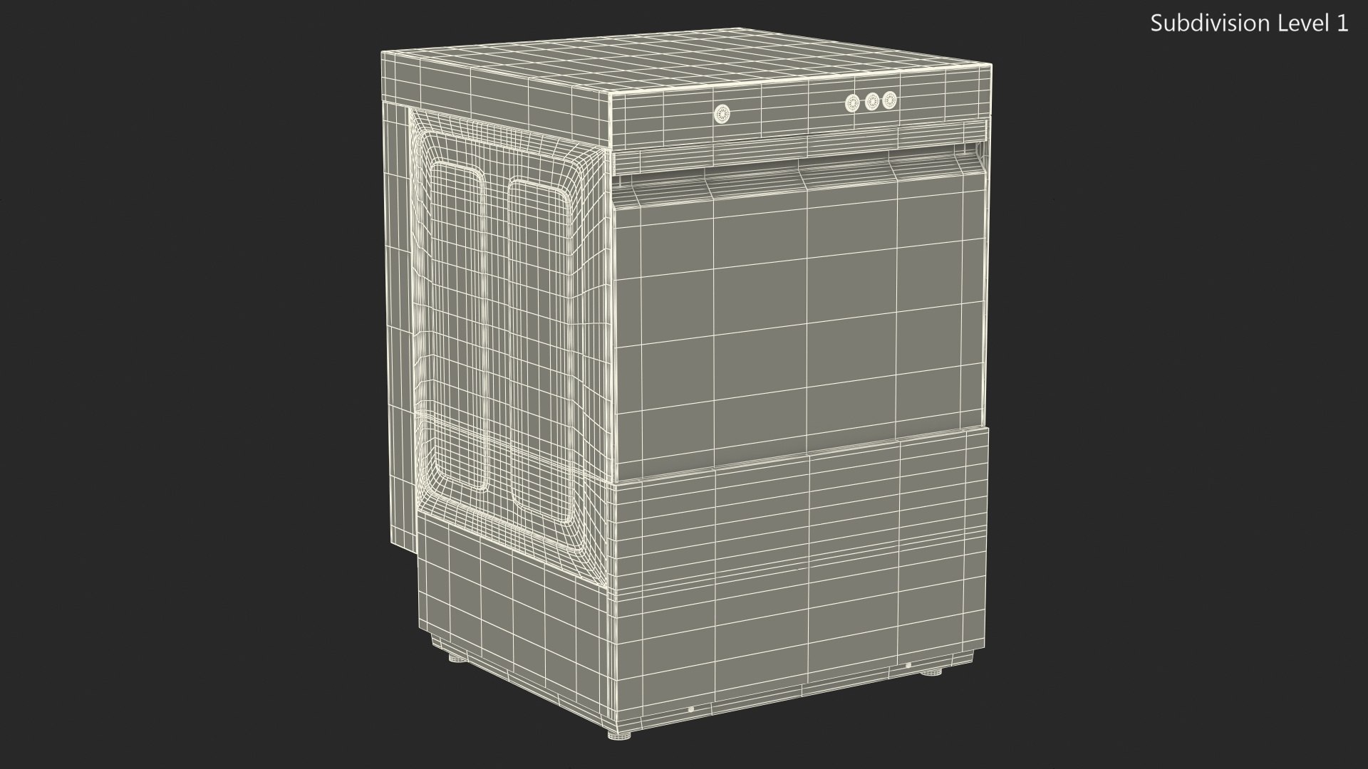 Commercial Dishwasher Asber Closed 3D model - TurboSquid 1948075