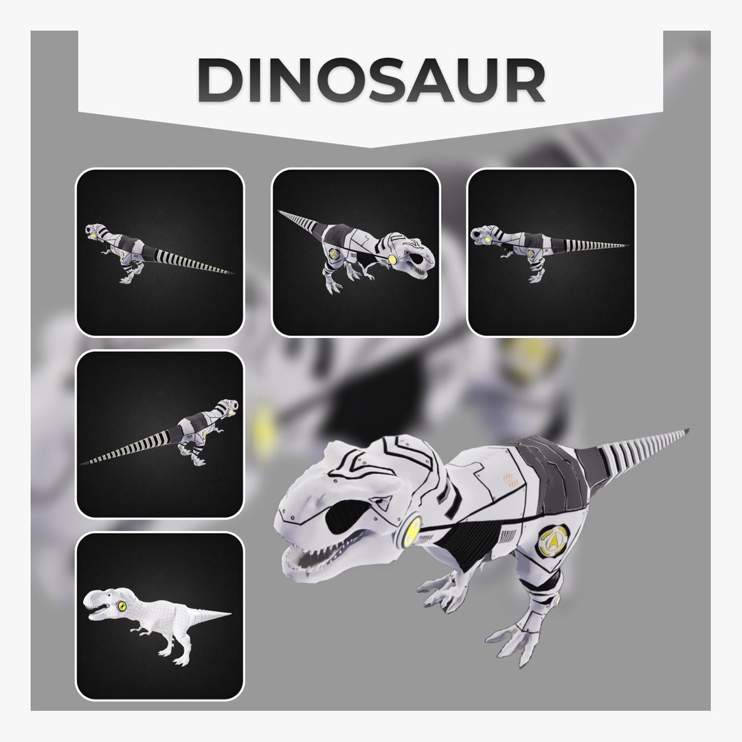 Dinosaur Robot 3D Model - TurboSquid 2177494