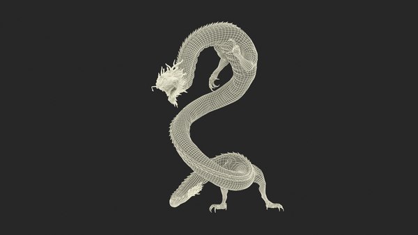 modelo 3d Chino Fantasía Dragón Azul Enojado - TurboSquid 2209117