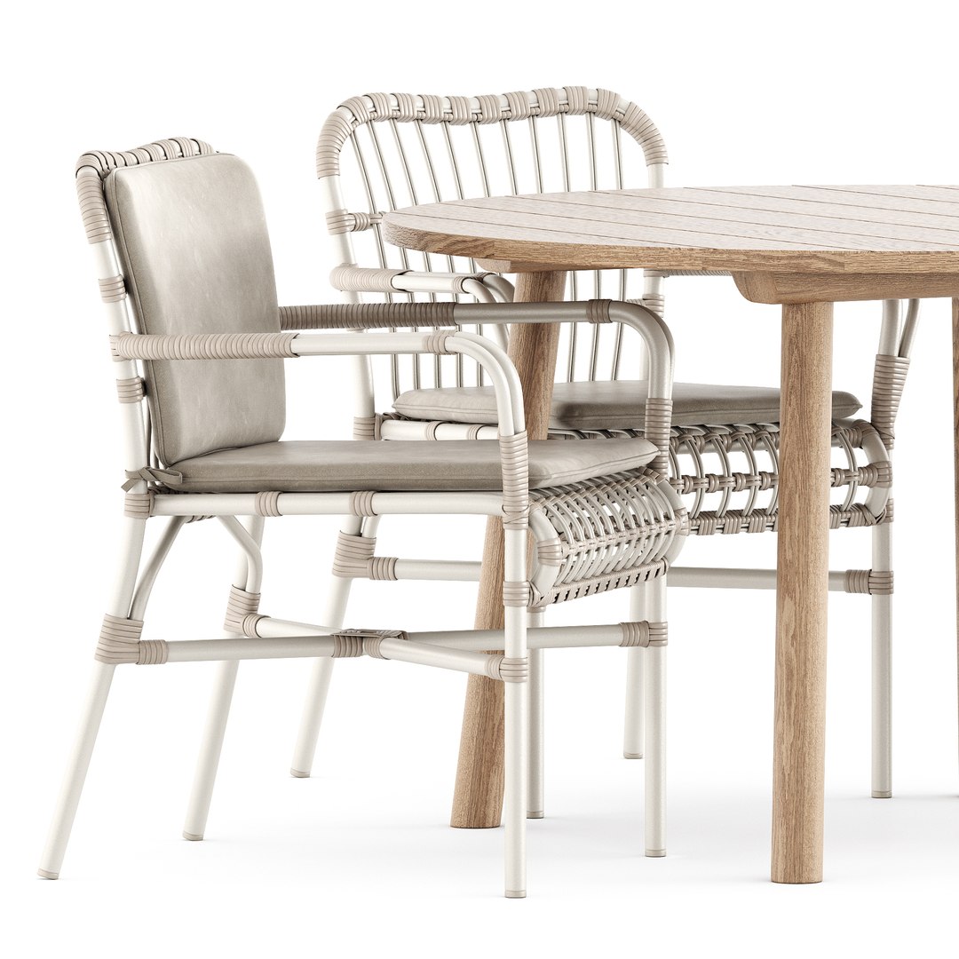 3D Lucy Dining Chairs And Taro Table - TurboSquid 2000022