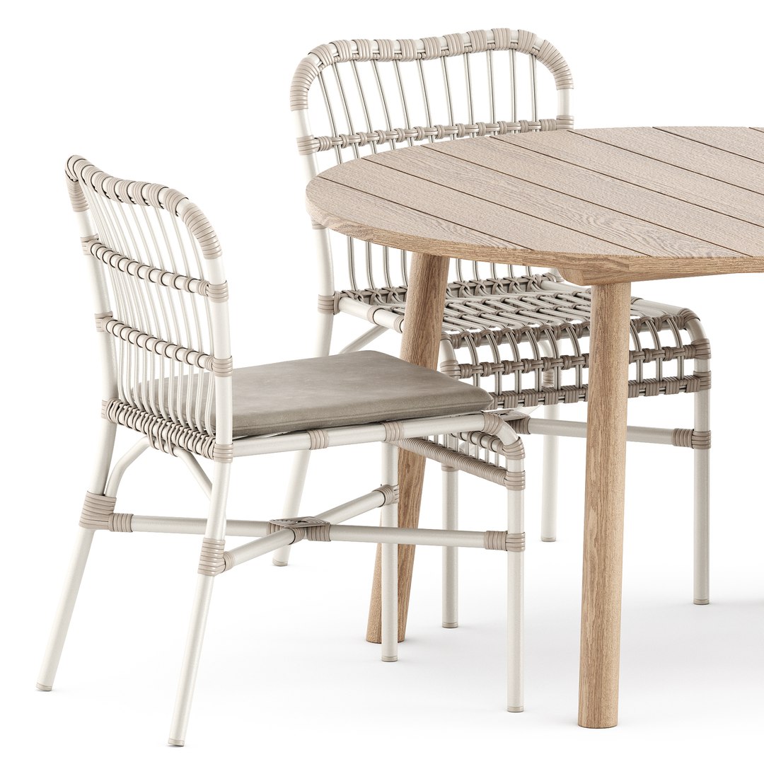 3D Lucy Dining Chairs And Taro Table - TurboSquid 2000022