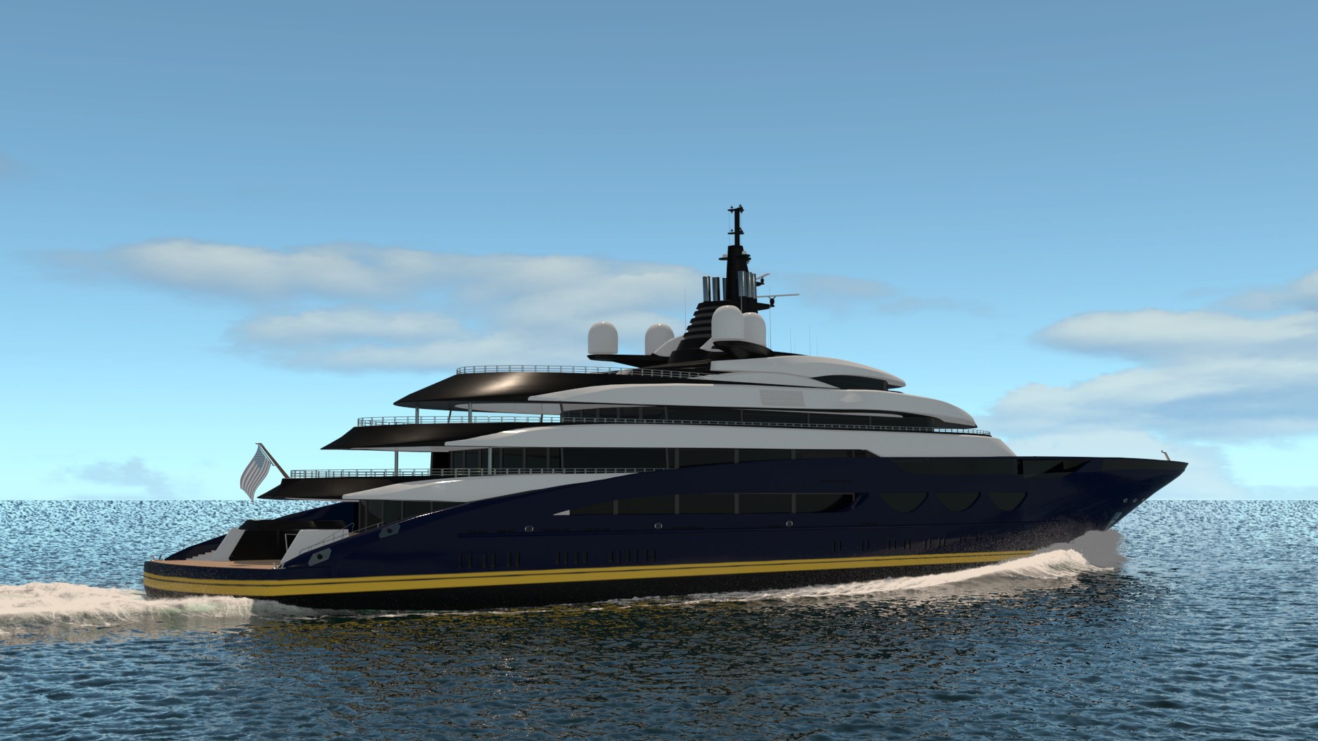 3D Atacama Yacht Dynamic Simulation Model - TurboSquid 2223115