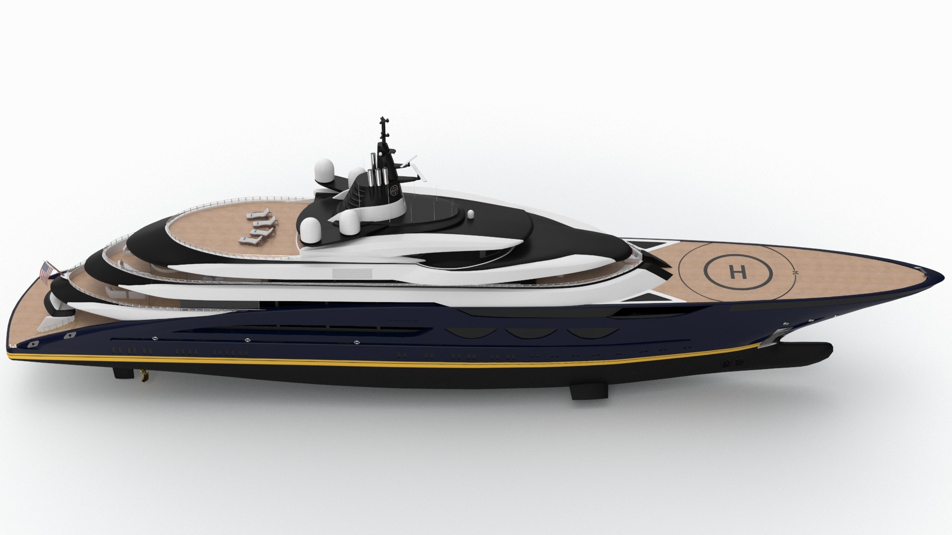 3D Atacama Yacht Dynamic Simulation Model - TurboSquid 2223115