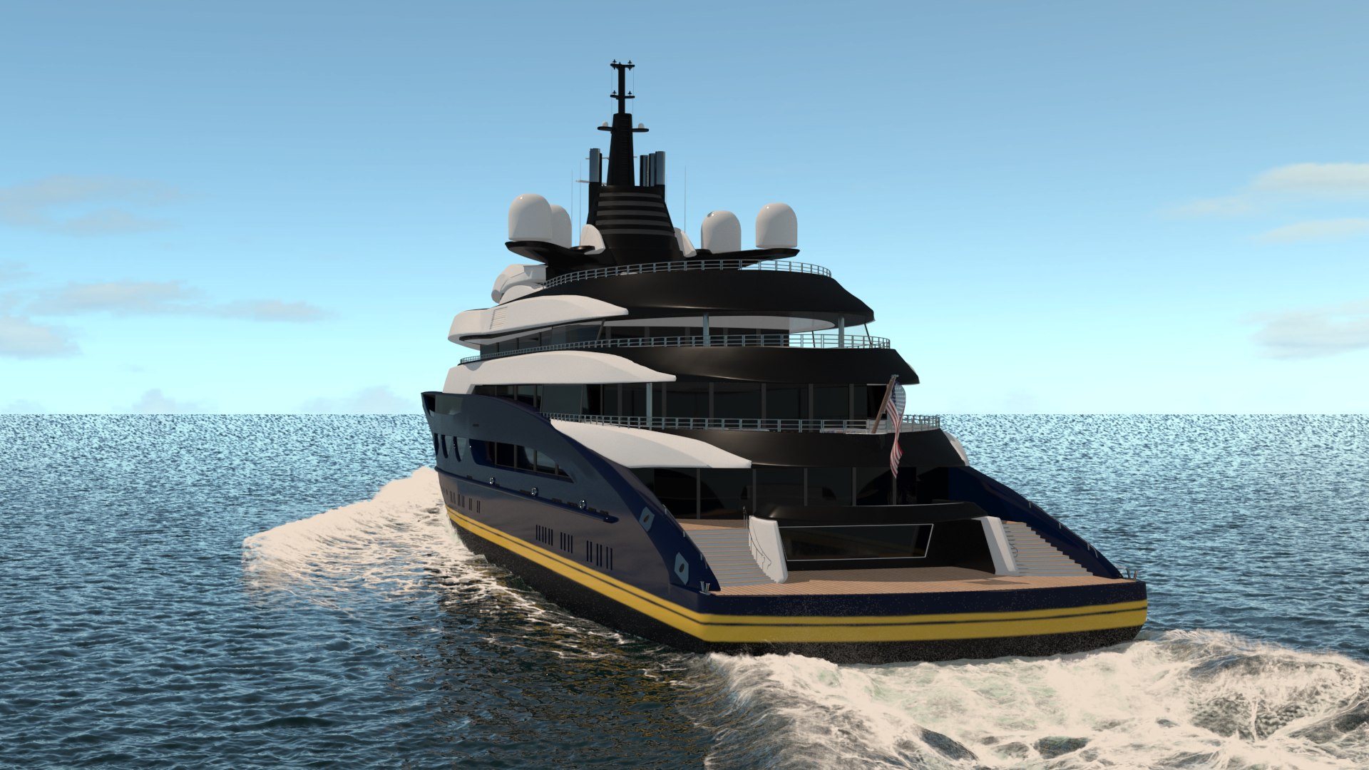 3D Atacama Yacht Dynamic Simulation Model - TurboSquid 2223115