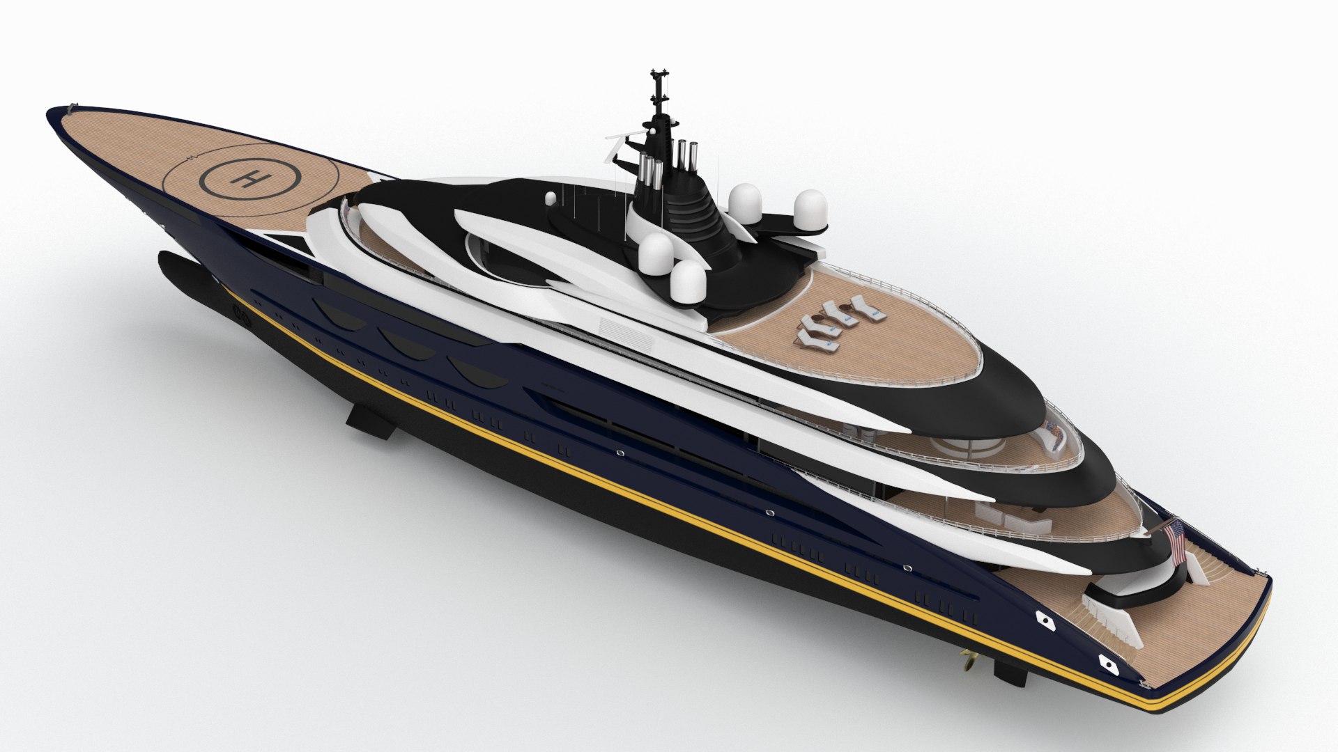 3D Atacama Yacht Dynamic Simulation Model - TurboSquid 2223115