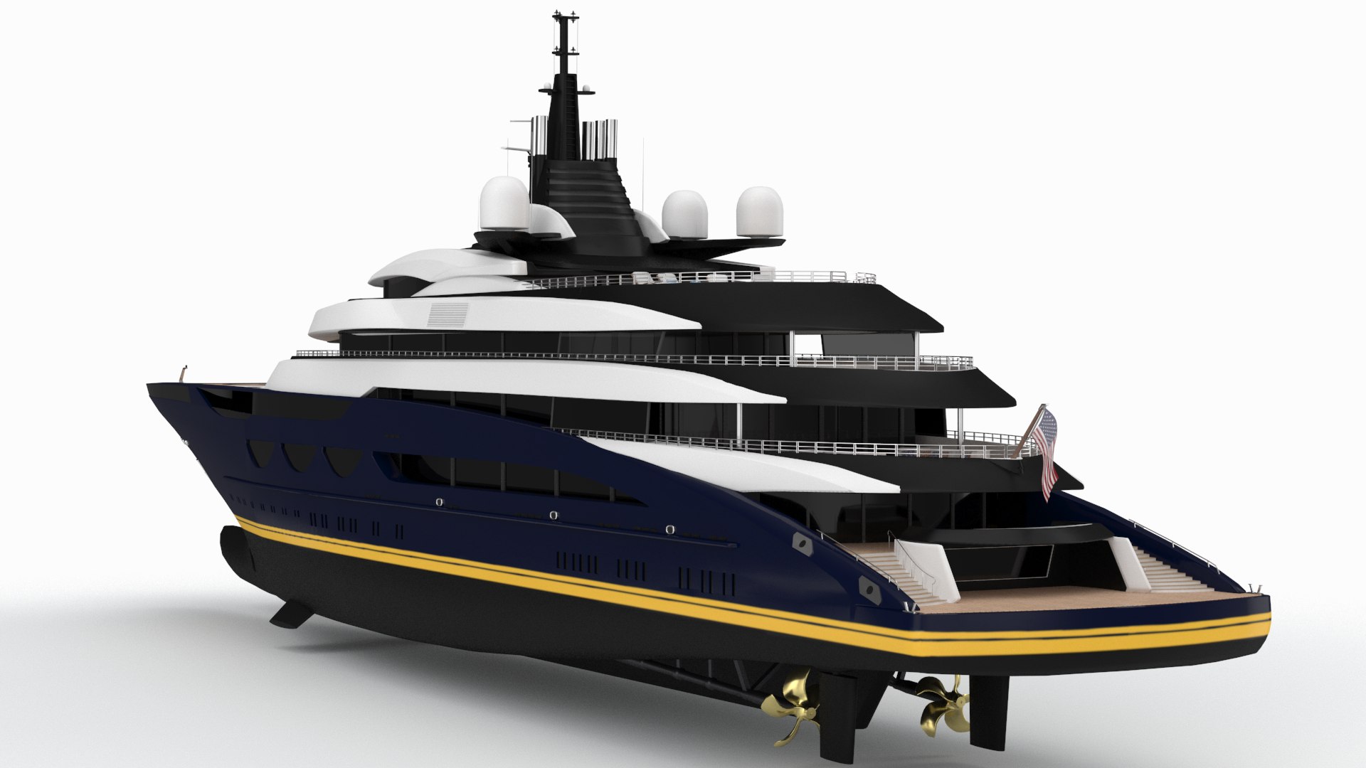 3D Atacama Yacht Dynamic Simulation Model - TurboSquid 2223115