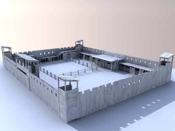 Fortification military 3D model - TurboSquid 1373517