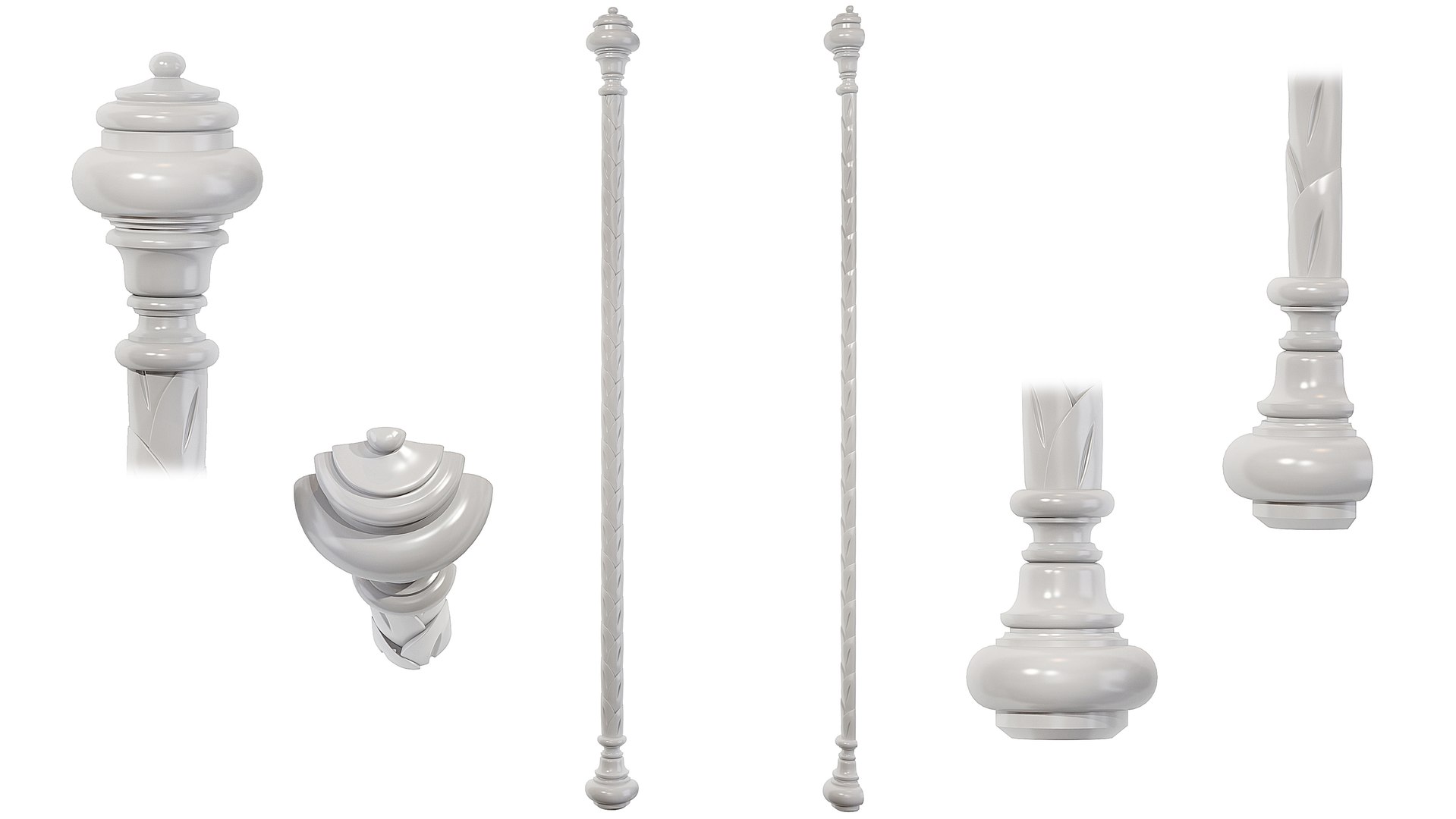 Classic Pilaster 07 3D - TurboSquid 2070055