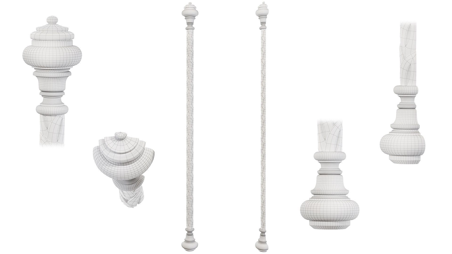 Classic Pilaster 07 3D - TurboSquid 2070055