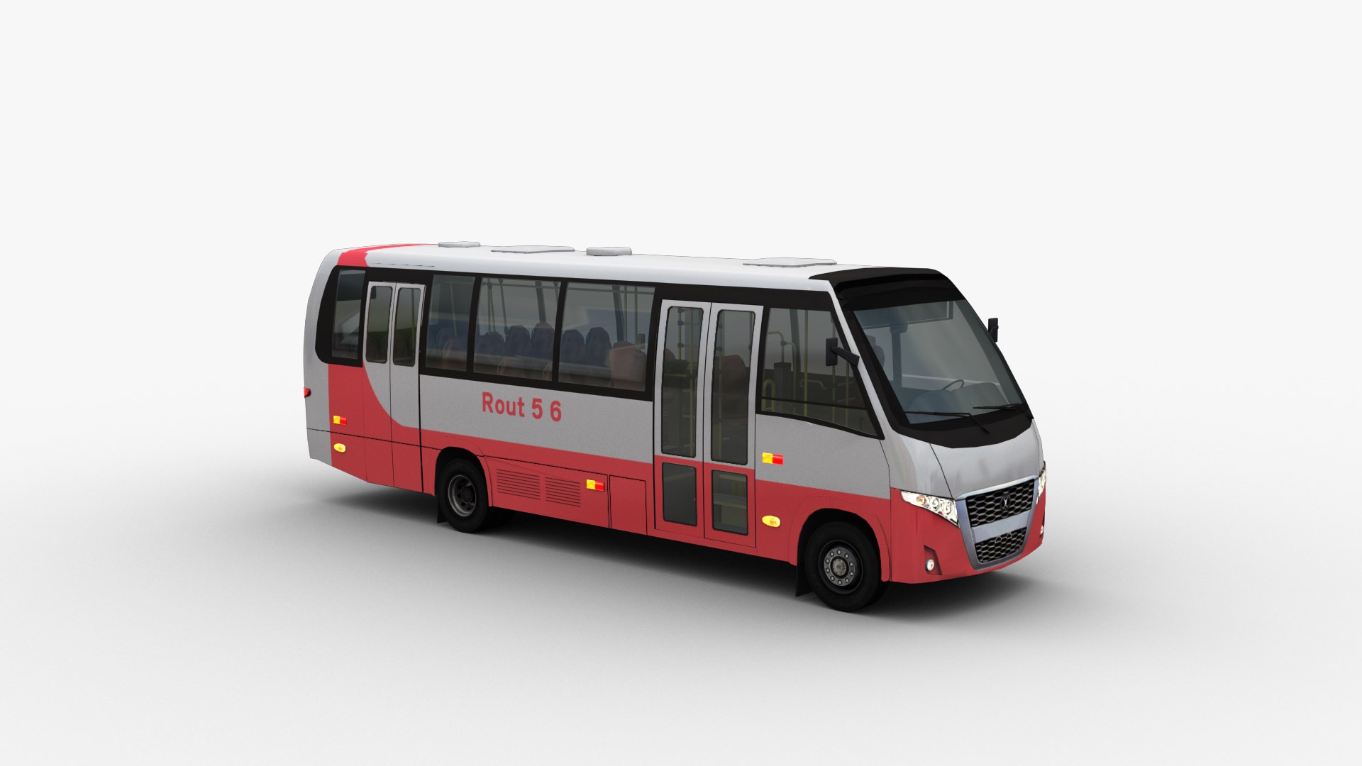 3D Model City Bus With Interior 7 - TurboSquid 2033935