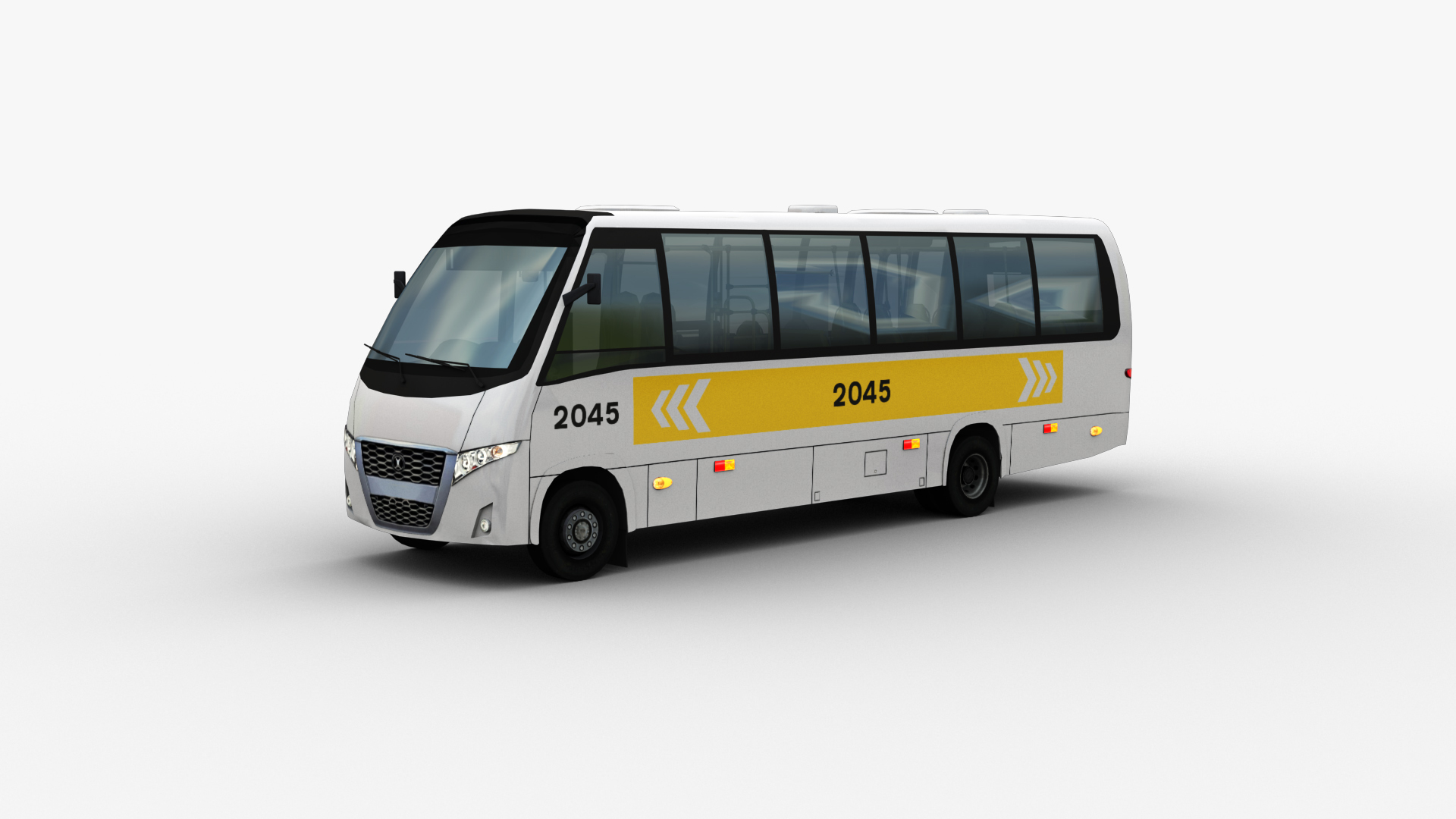 3D Model City Bus With Interior 7 - TurboSquid 2033935