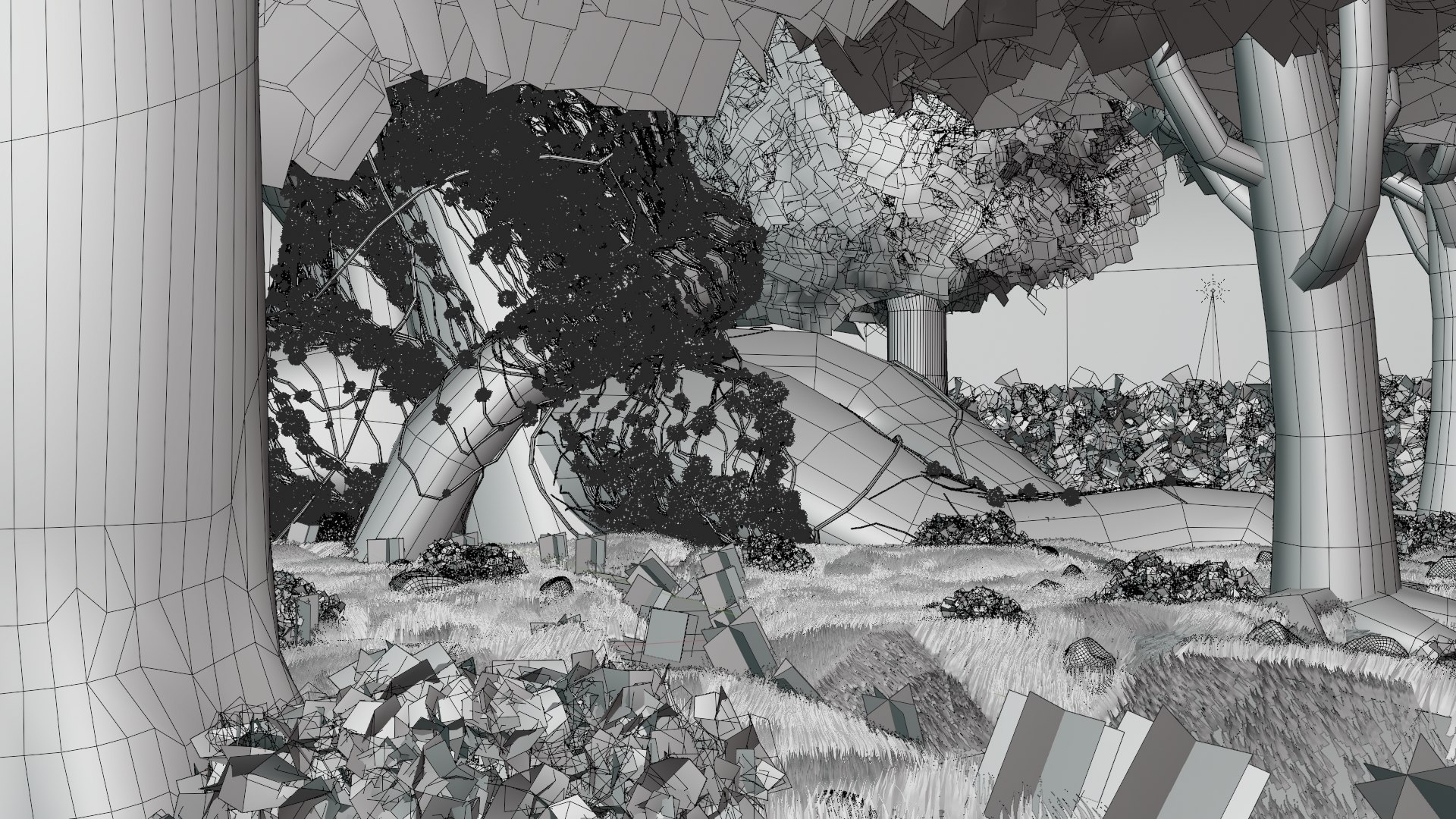 3D Forest Blender Anime - TurboSquid 1664212