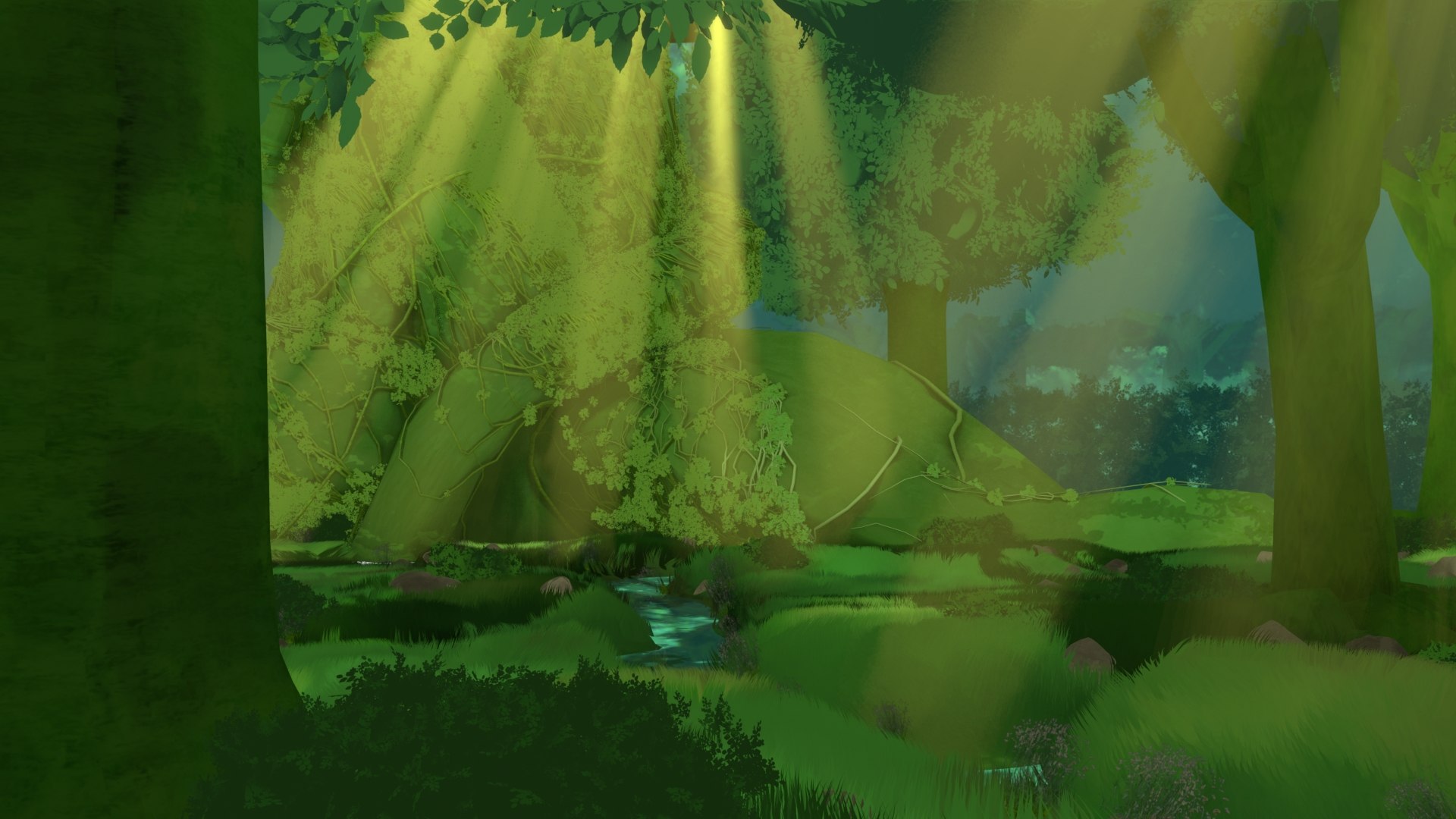 3D Forest Blender Anime - TurboSquid 1664212