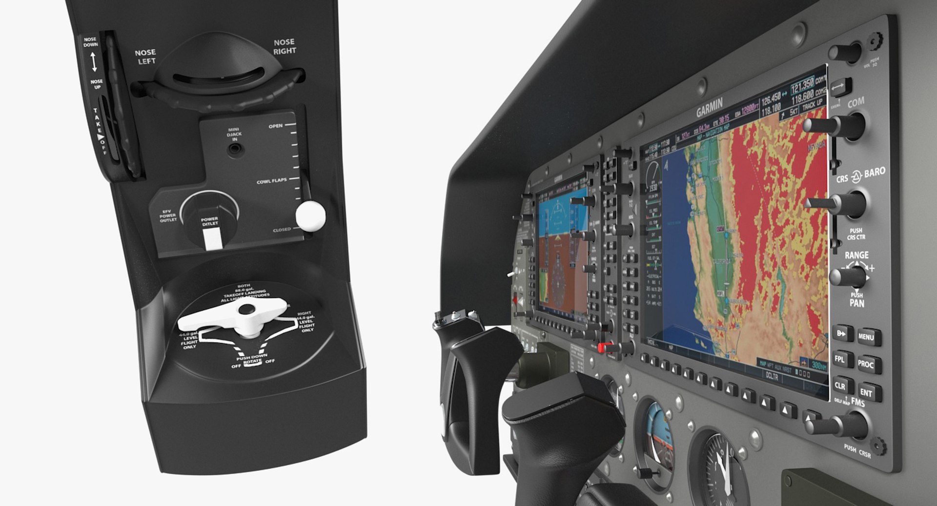 3D Light Airplane Control Panel - TurboSquid 1245189