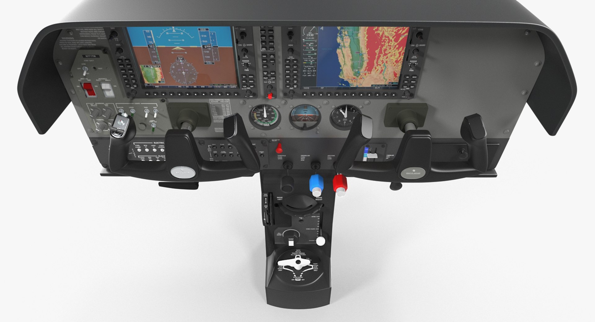 3D Light Airplane Control Panel - TurboSquid 1245189