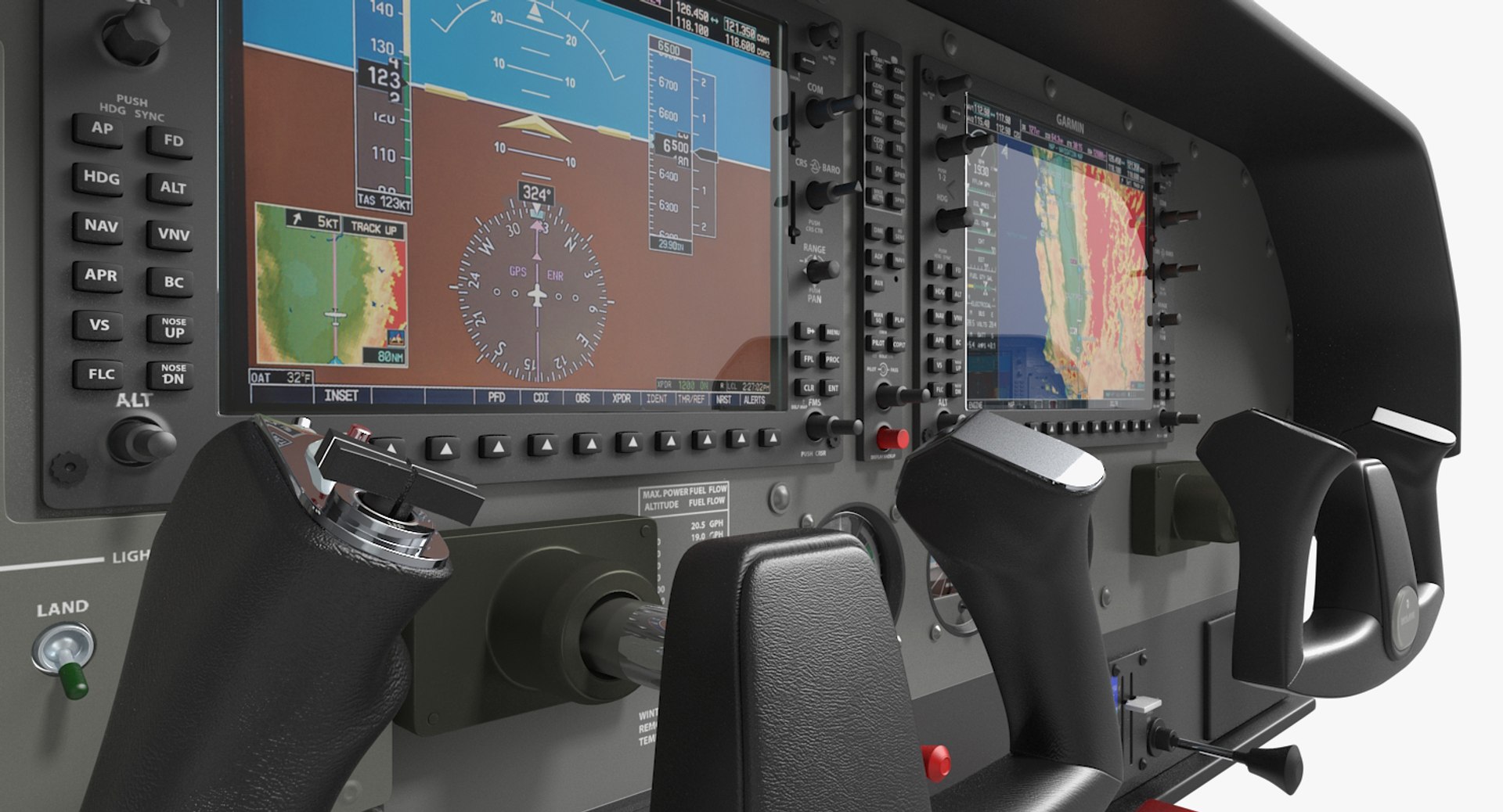 3D Light Airplane Control Panel - TurboSquid 1245189