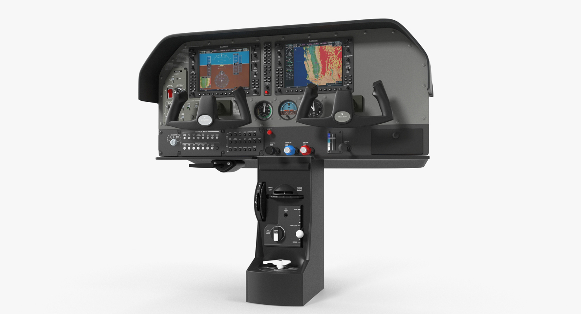3D Light Airplane Control Panel - TurboSquid 1245189