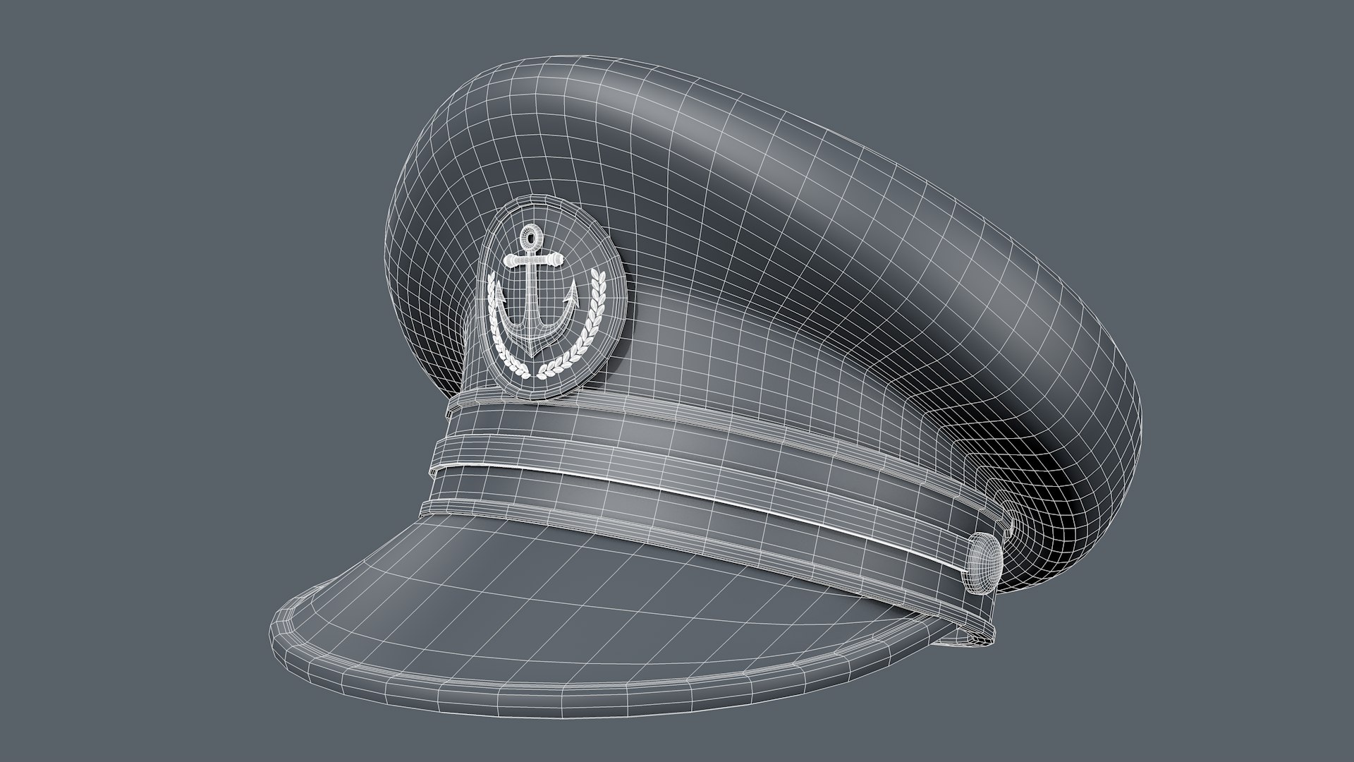 Captain Sailor Navy Hat 3D model - TurboSquid 1982117