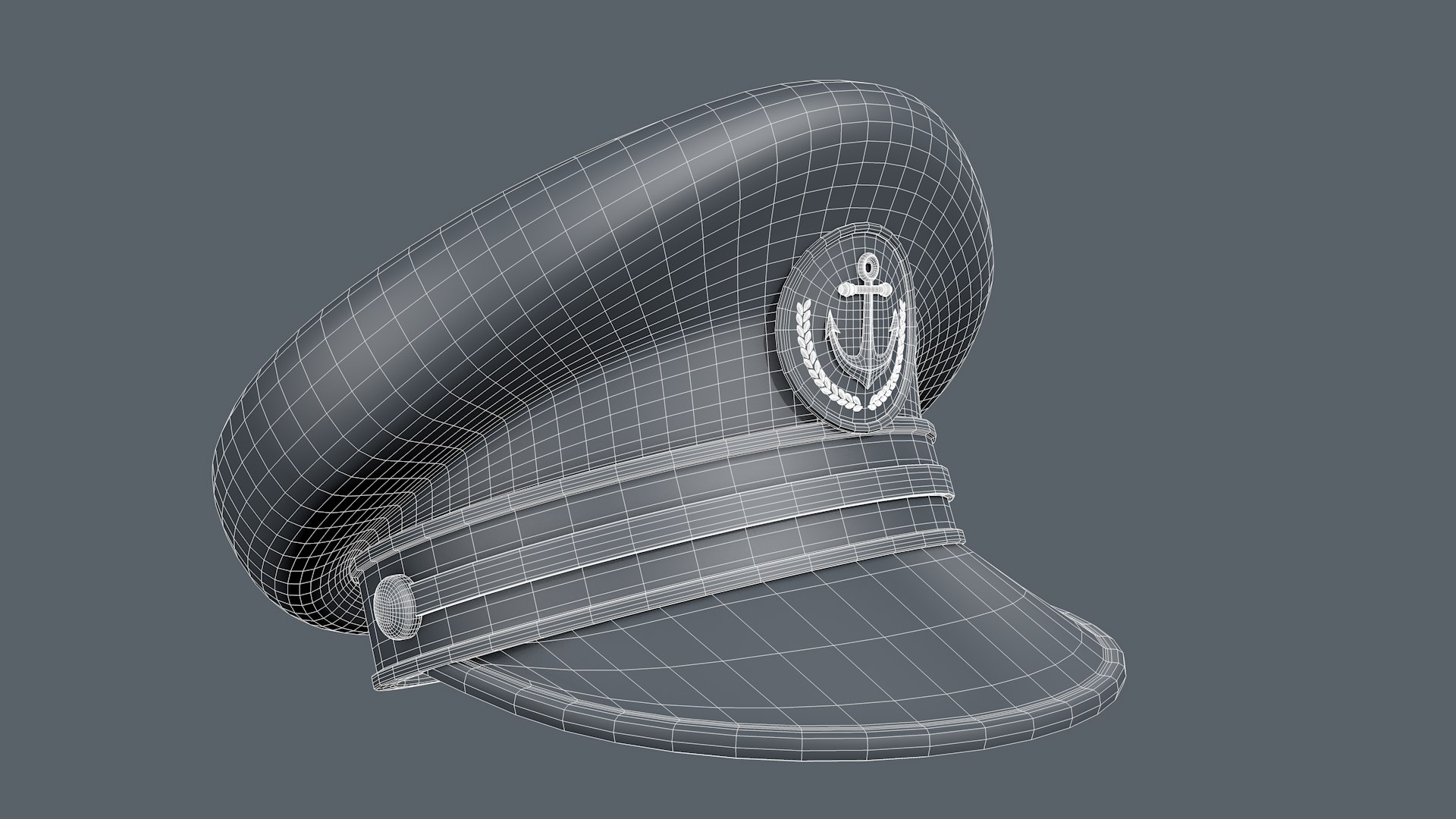 Captain Sailor Navy Hat 3D model - TurboSquid 1982117