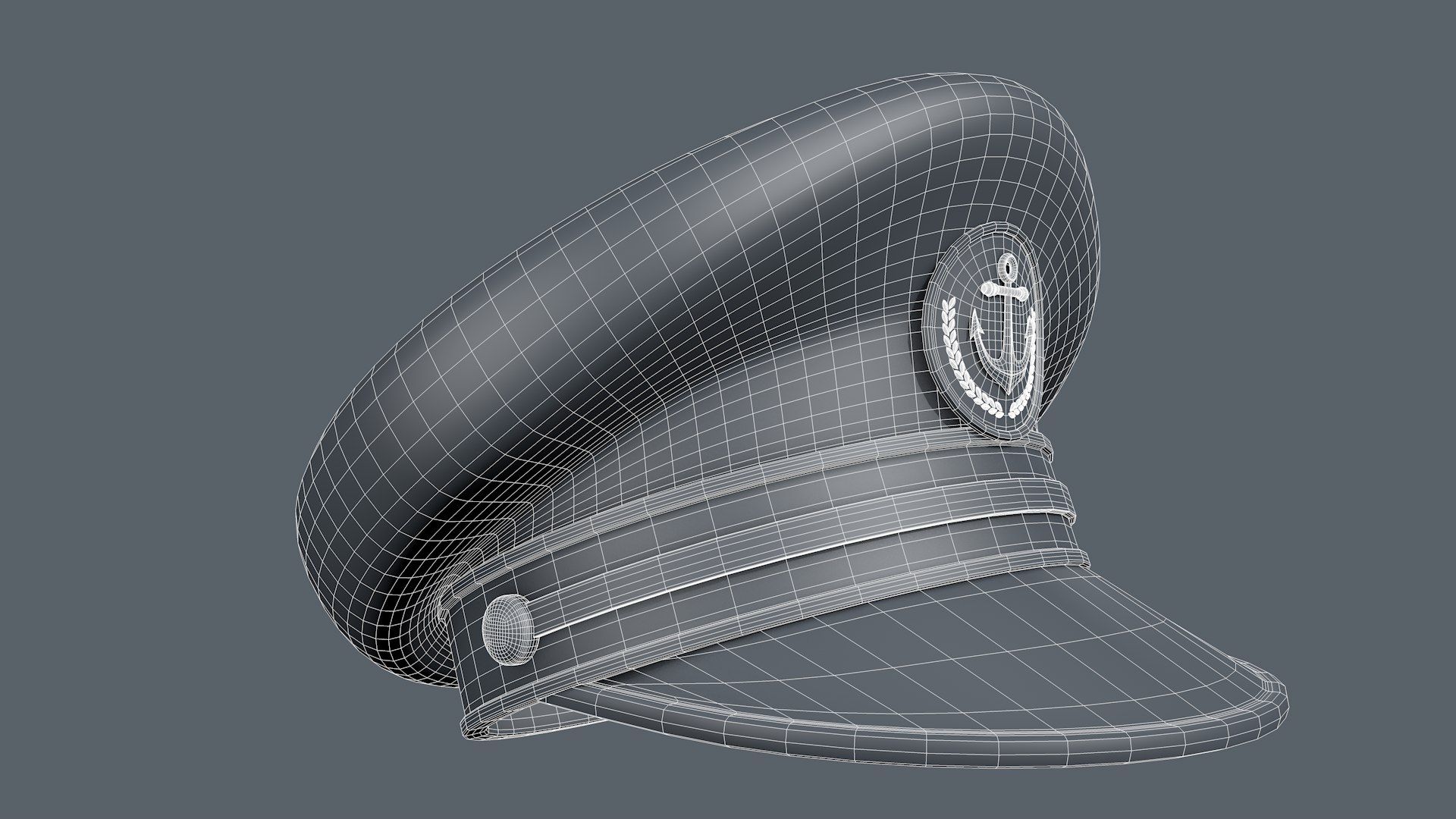 Captain Sailor Navy Hat 3D model - TurboSquid 1982117