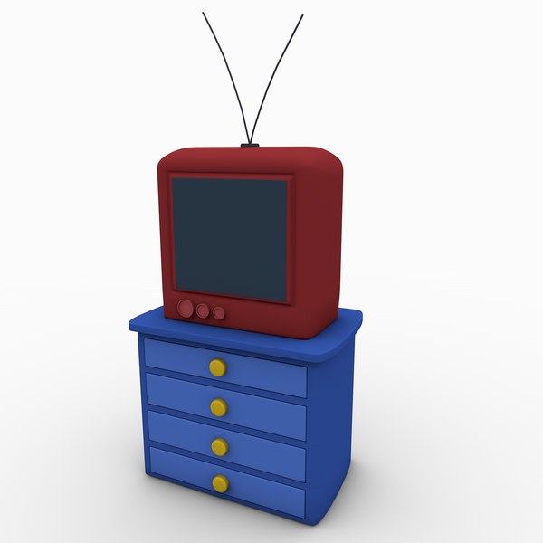 3ds max cartoon tv set