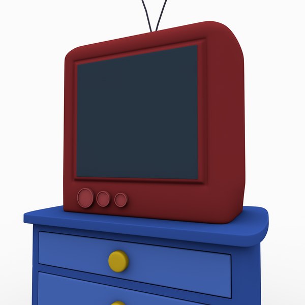 3ds max cartoon tv set