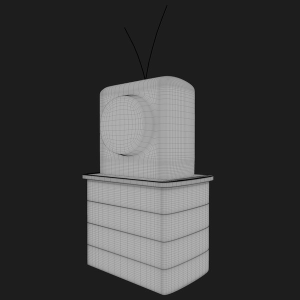 3ds max cartoon tv set