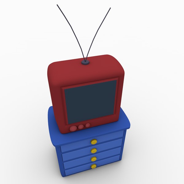 3ds max cartoon tv set