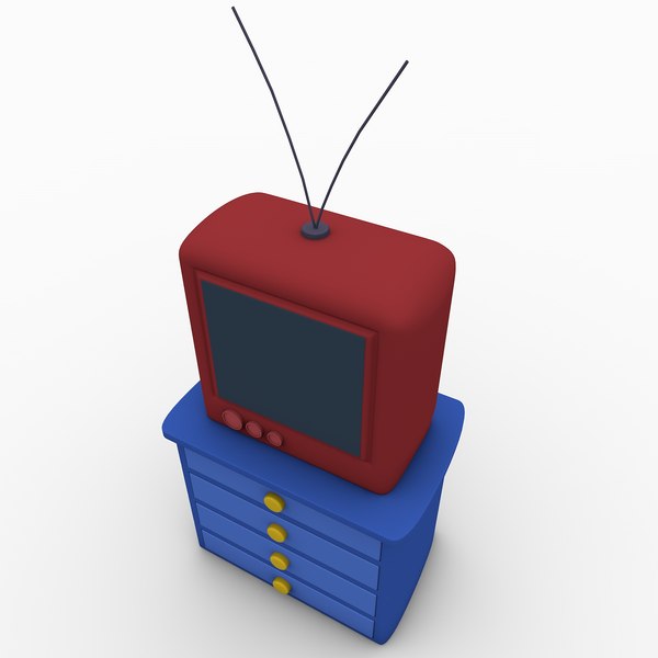 3ds max cartoon tv set