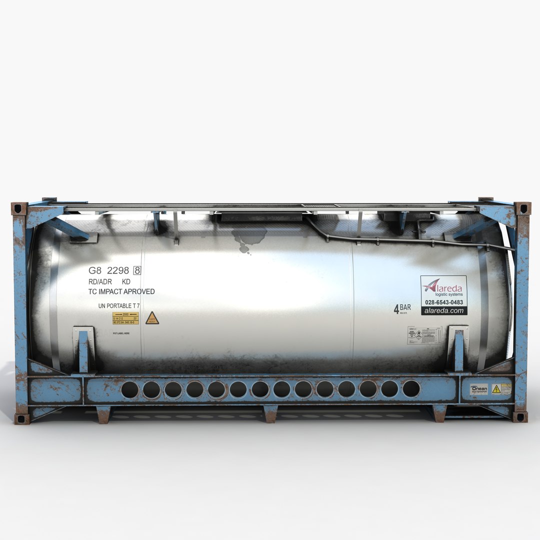 3D tank container model - TurboSquid 1227073