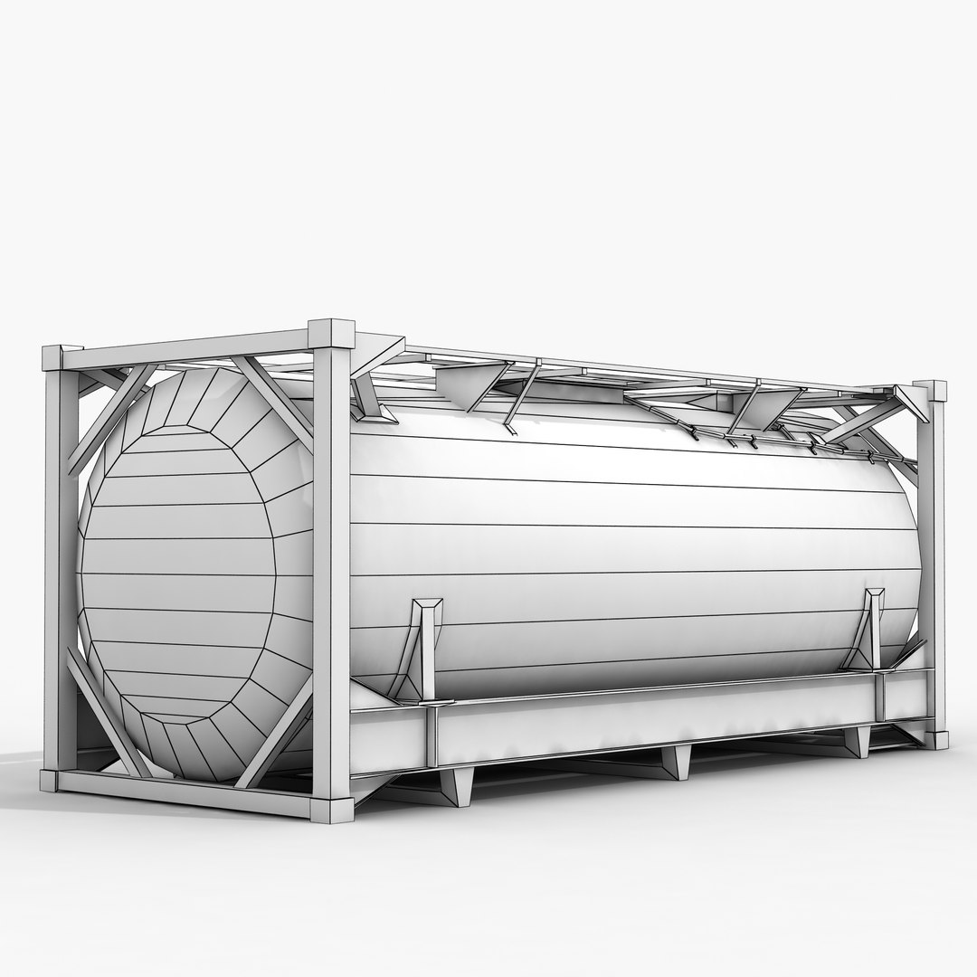3D tank container model - TurboSquid 1227073