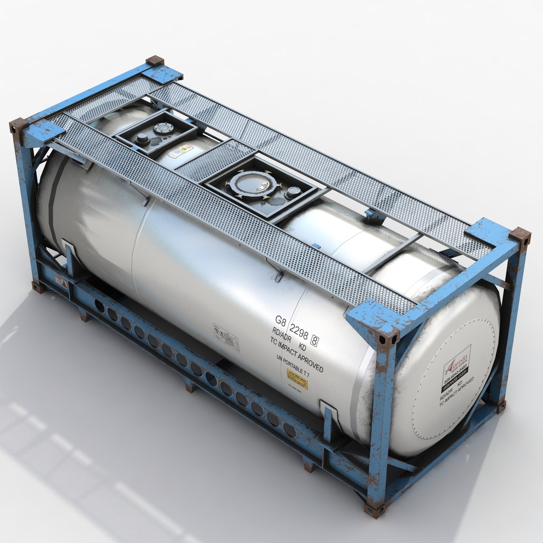 3D tank container model - TurboSquid 1227073